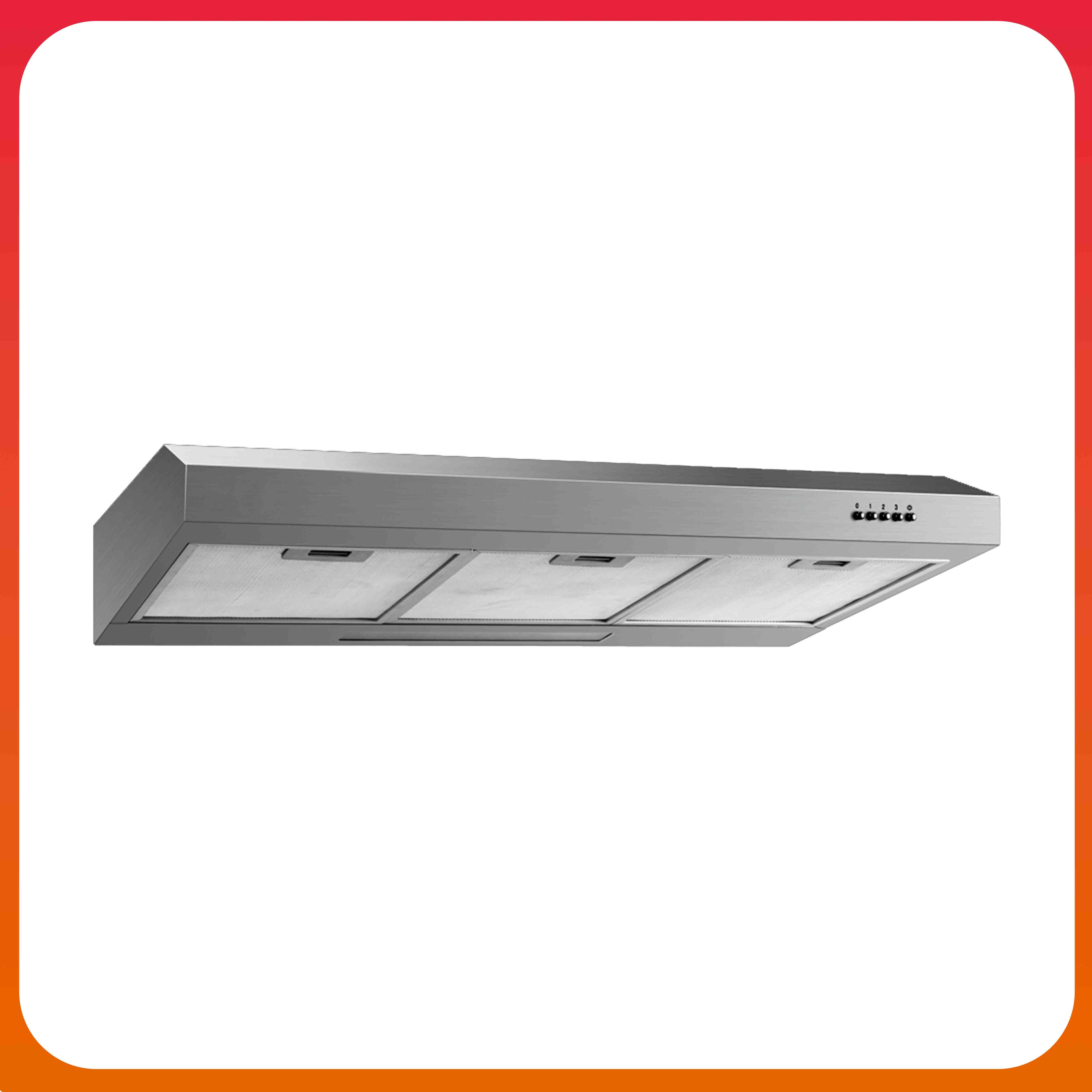 EUROair 90cm Slimline Cooker Hood – Flame